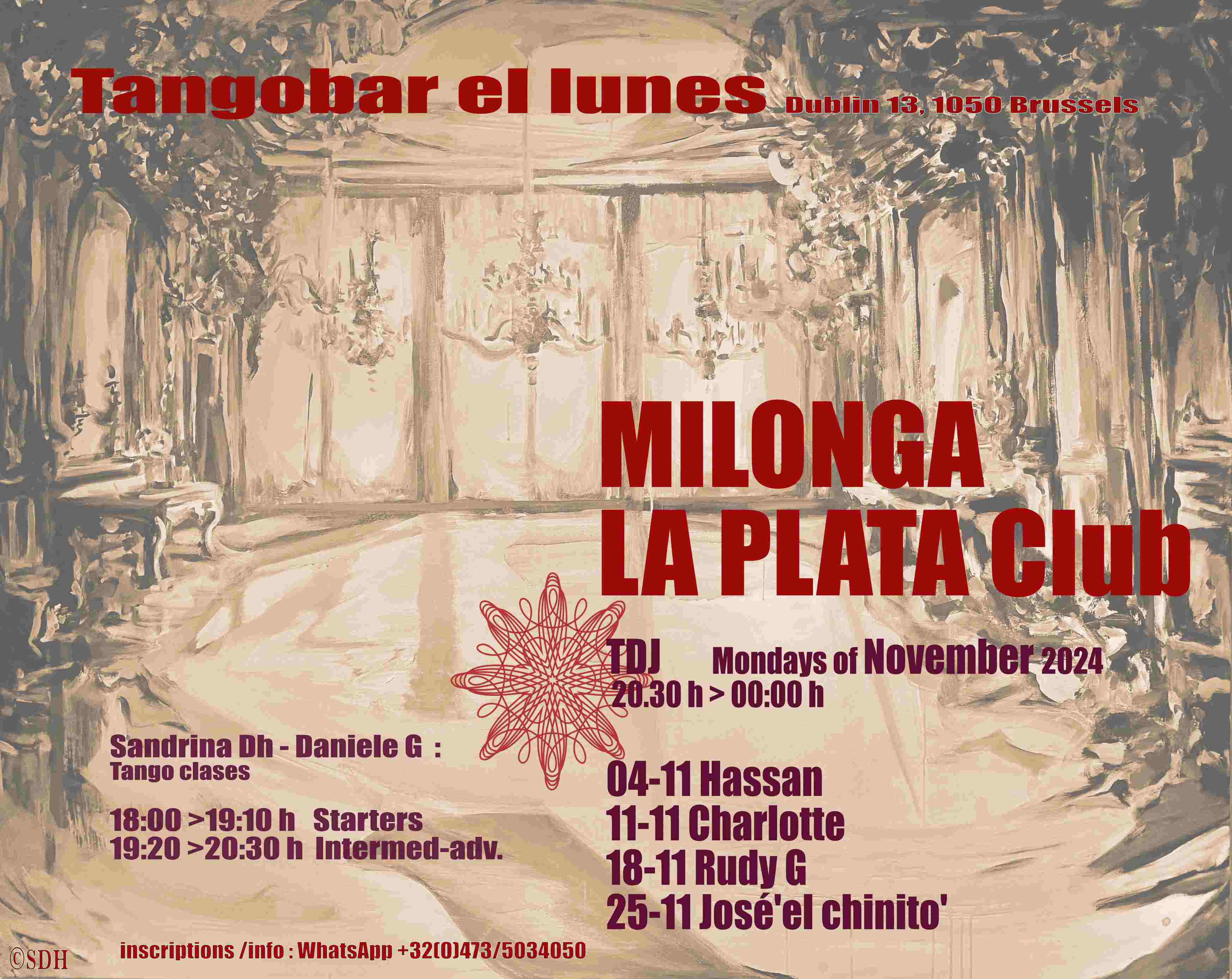 Agenda – Milonga – Tango in Belgium